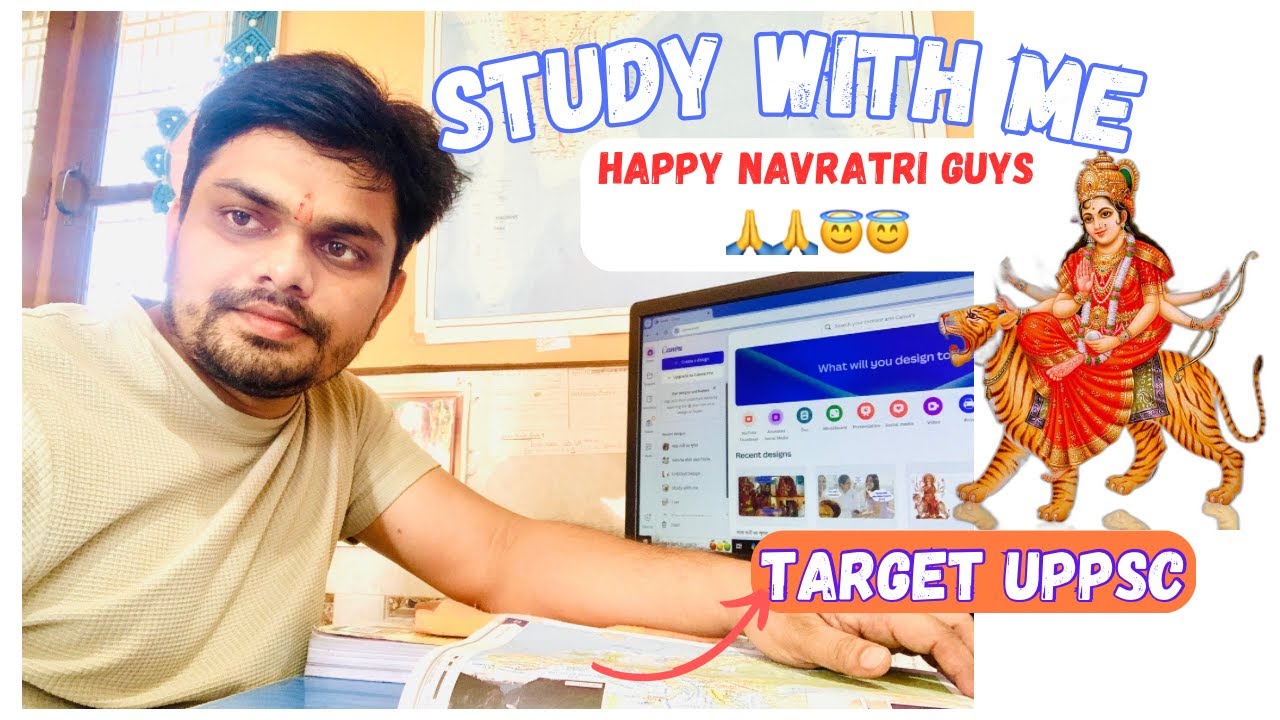 📚 14 HOUR | Study With Me Live | Happy Navratri Guys | #livestudying #ias2025 #uppsc 3rd Oct ...