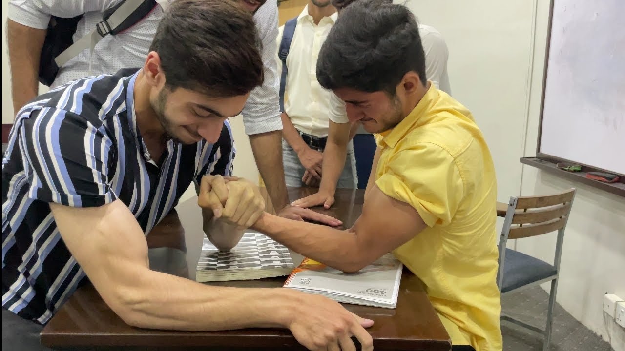 Arm wrestling with Strongest boy of School😢😩 - YouTube
