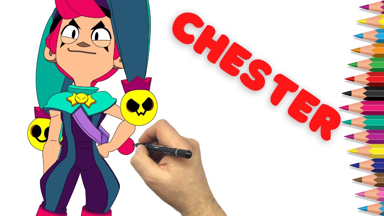 Як намалювати Честера із Бравл Старс - How to draw Chester from Brawl ...