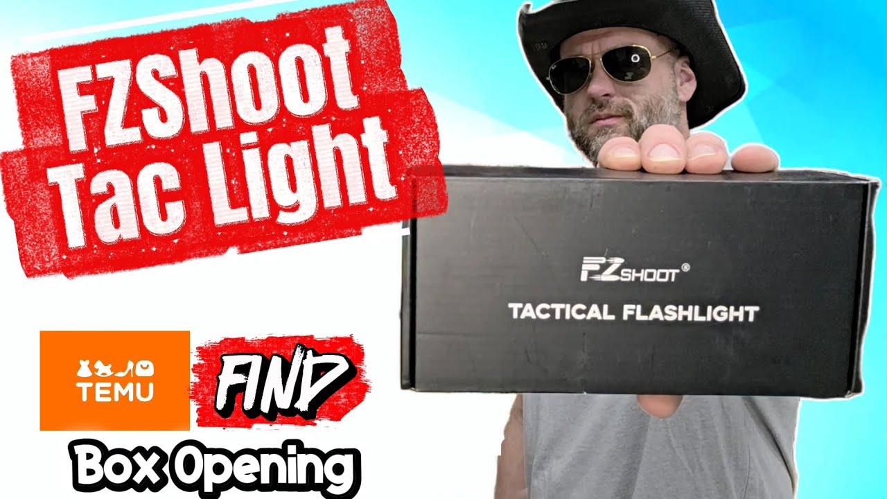 Tactical Flashlight from Temu?! | FZShoot Box Opening & Brightness Test ...