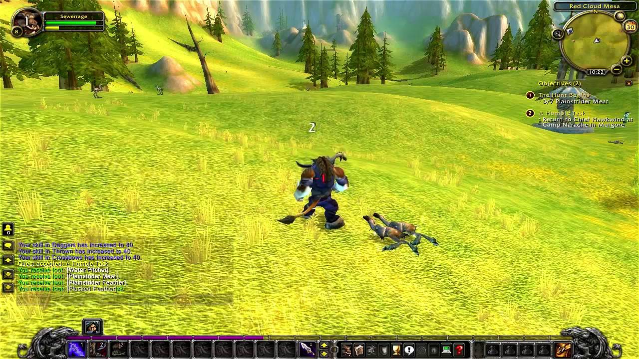 1 • Tauren Rogue • The Hunt Begins • World of Warcraft - YouTube
