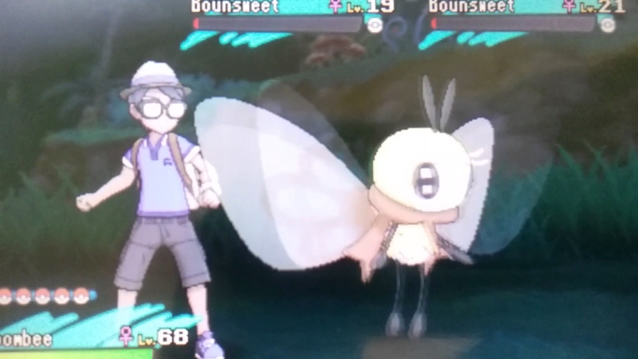 Pokemon Moon Shiny Bounsweet Encounter - YouTube