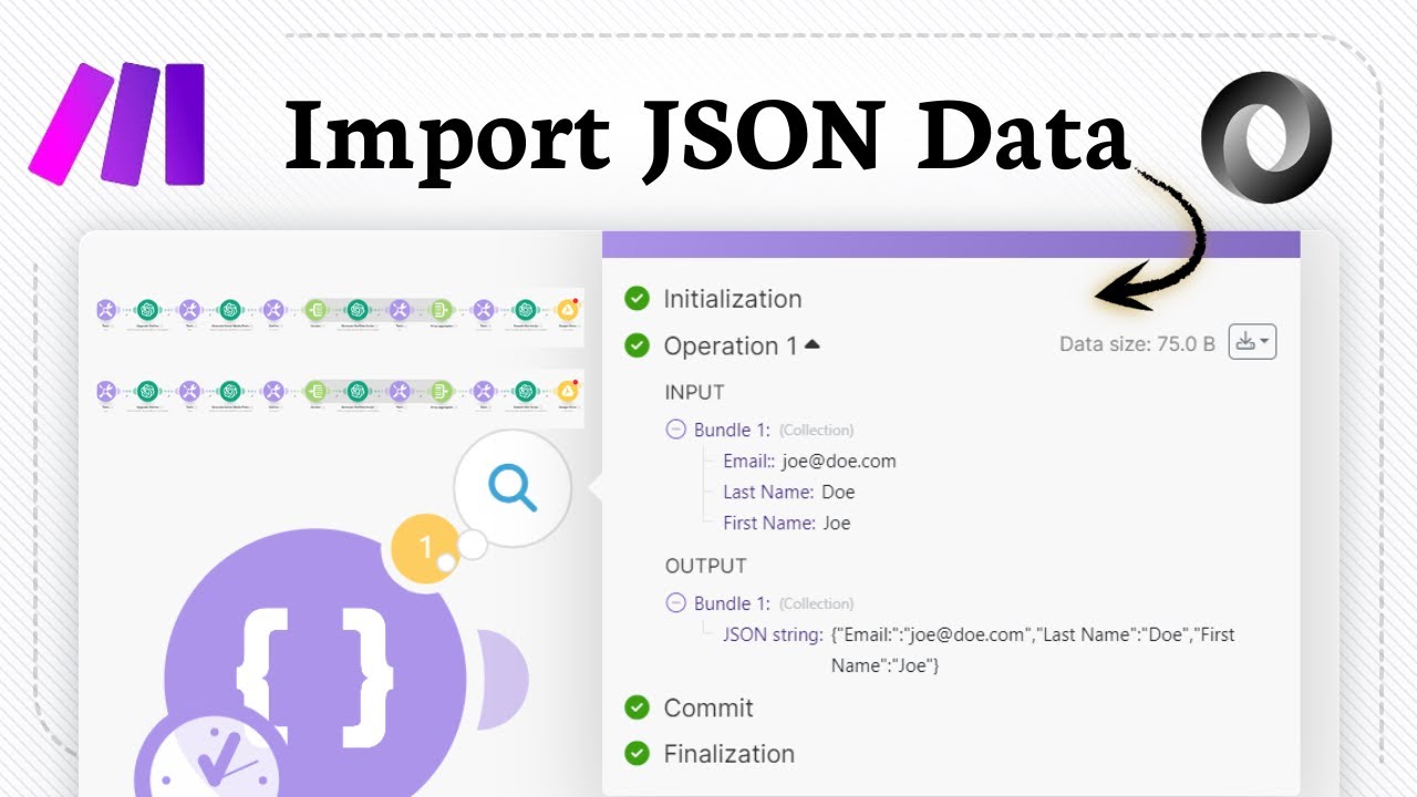 How to import a JSON file into Make.com (easy data import) - YouTube