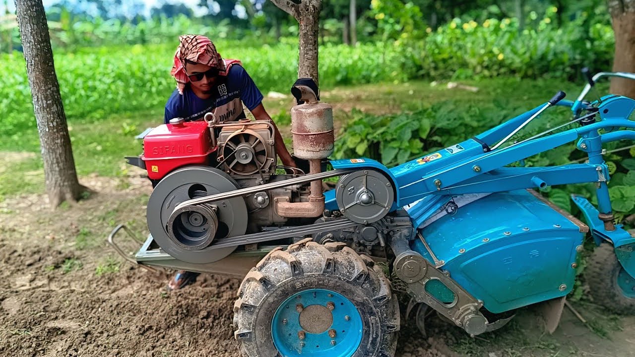 New Power Tiller Starting | Powerful Machine in Action | Farming ...