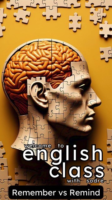 Sodré English Tutor | From the Series Grammar | Remember vs Remind ...