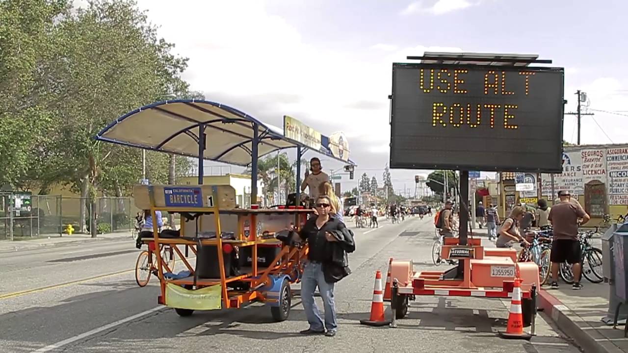 Beach Barcycle - CicLaVia 2016 - YouTube
