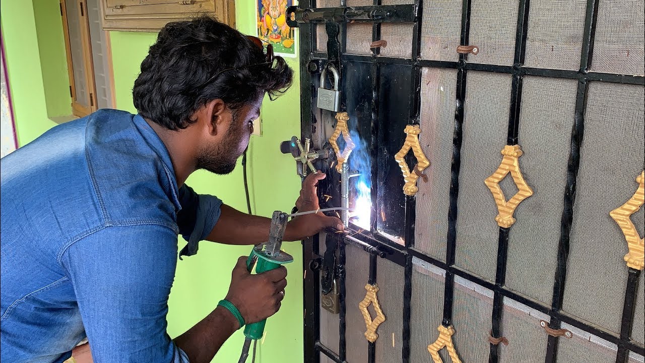 Welding Steel Untitled Project Gate - YouTube