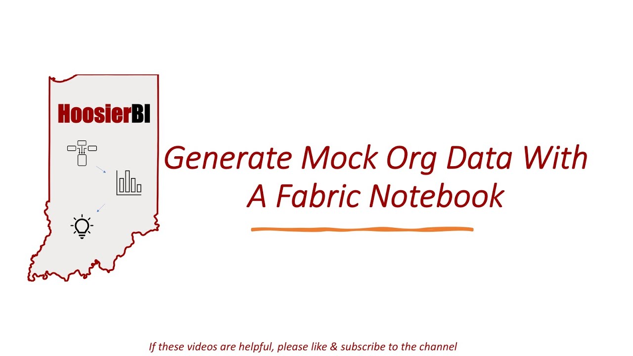 Generate Sample Organization Data With A Fabric Notebook - YouTube