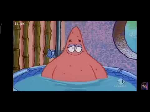 Spongebob Squarepants Squidward screaming at Patrick in bathroom in 9 ...