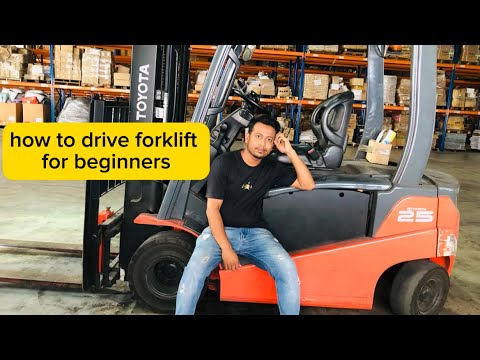 how to drive forklift for beginners - YouTube