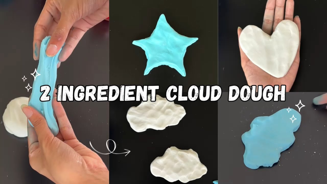 How to make 2 Ingredient Cloud Dough ☁️|| Cuddle Cloud - YouTube