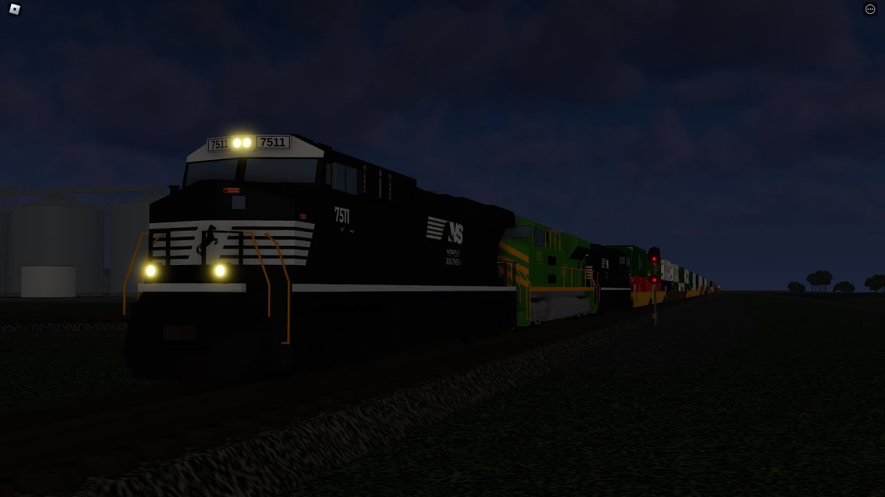 NS 7511 Speeding Past Fort Aidan Yard - YouTube