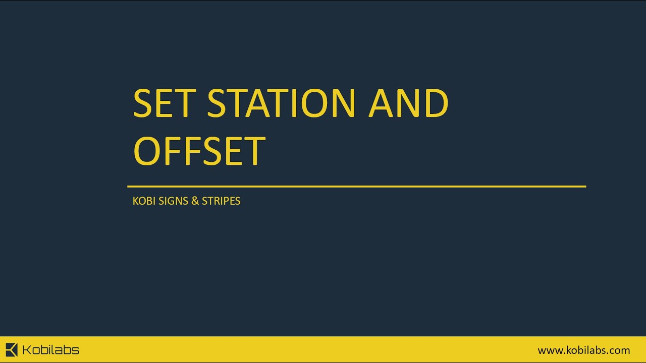 Place Traffic Signs by Station and Offset - Kobi Signs & Stripes (Civil ...