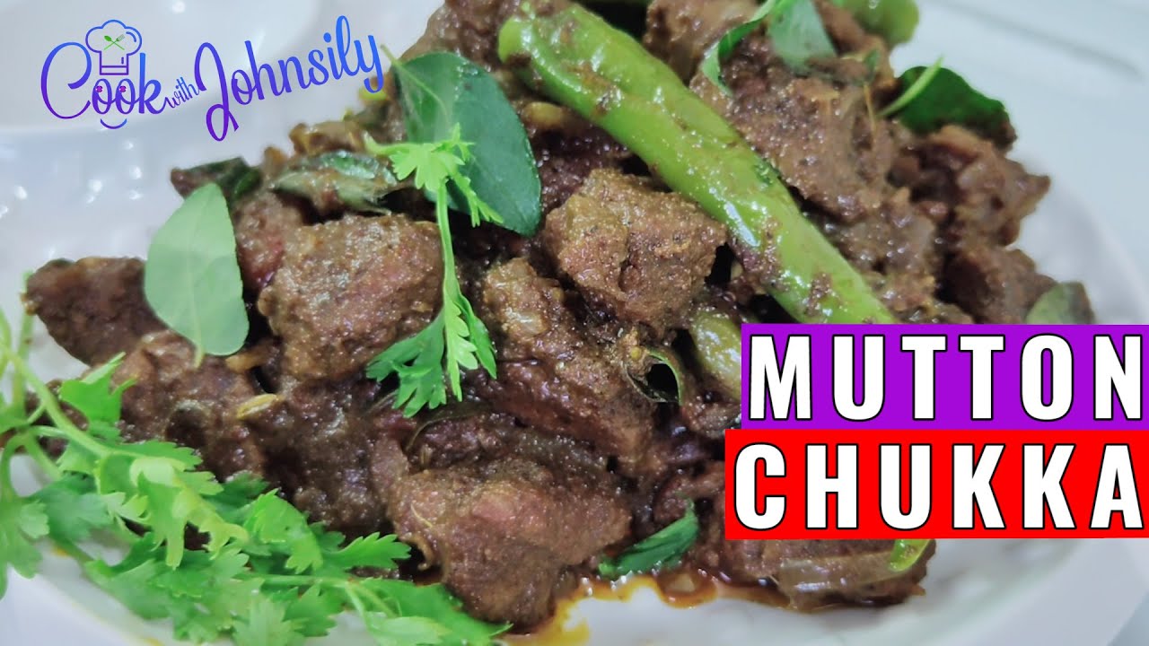 Mutton Chukka | Mutton Pepper Chukka | Mutton Fry | Cook with Johnsily ...