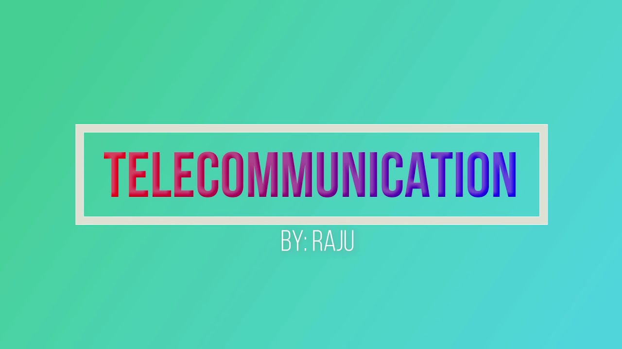 1.Mobile Communication: Introduction to Telecom - YouTube
