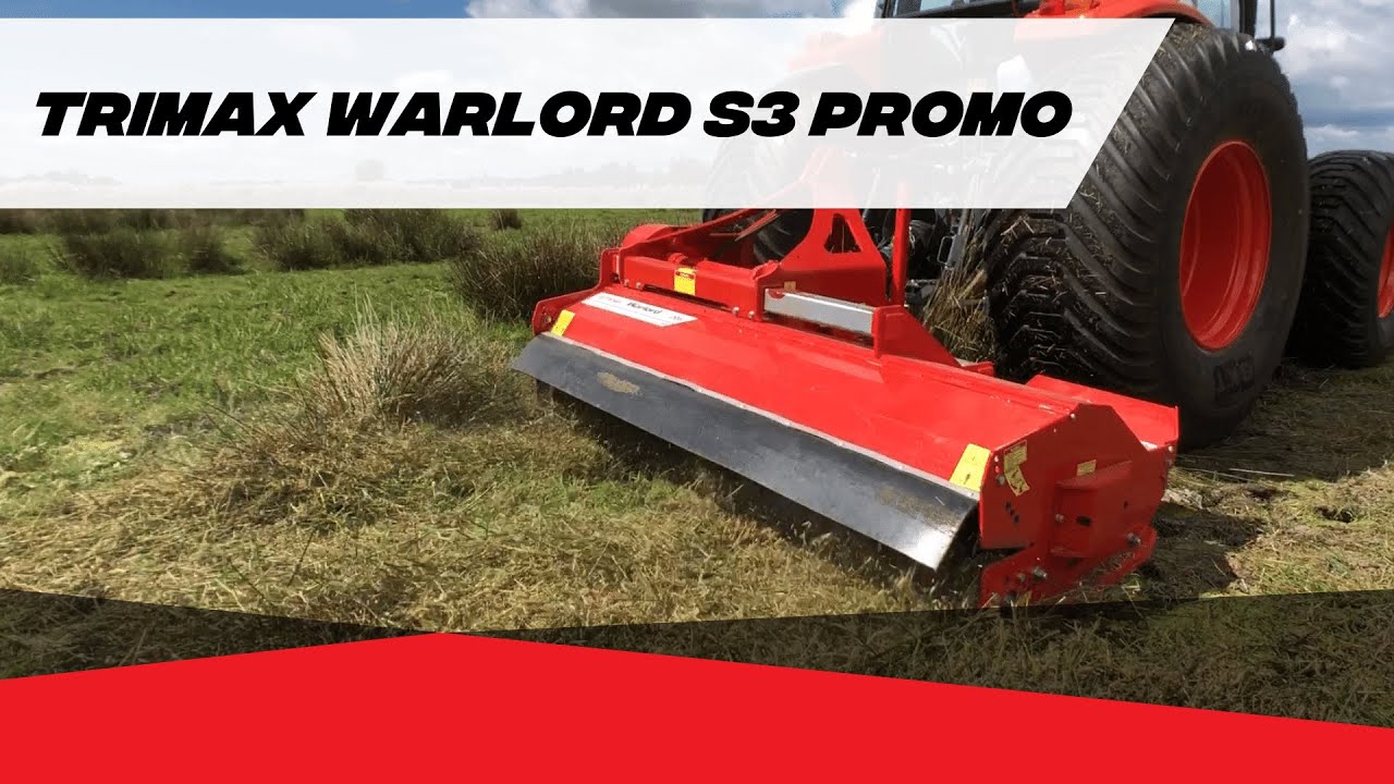 Trimax Warlord S3 Heavy Duty Flail Mulcher Mower - YouTube