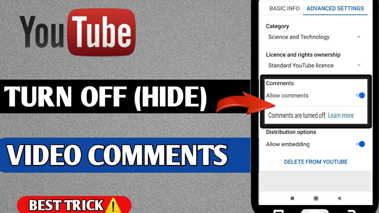 How to turn off comments on Youtube|| Disable youtube comments ...