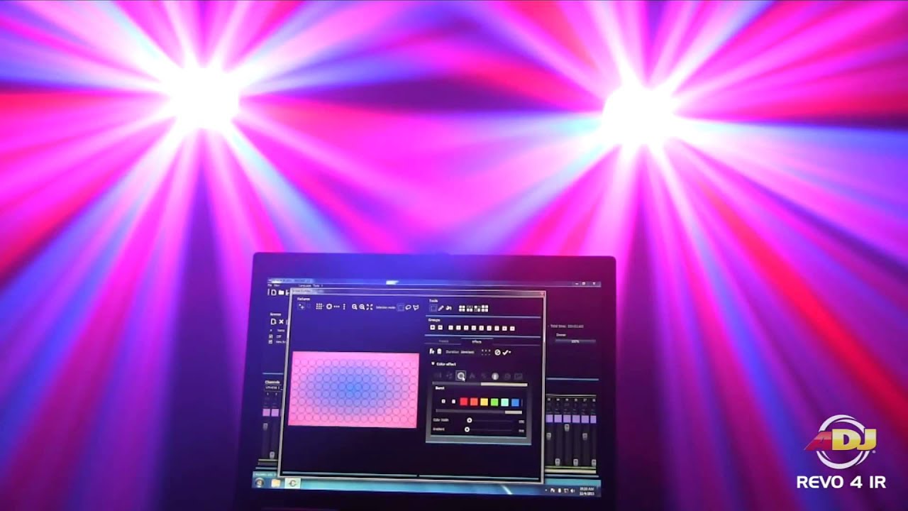 American DJ Revo 4 IR Moonflower Effect Light - YouTube