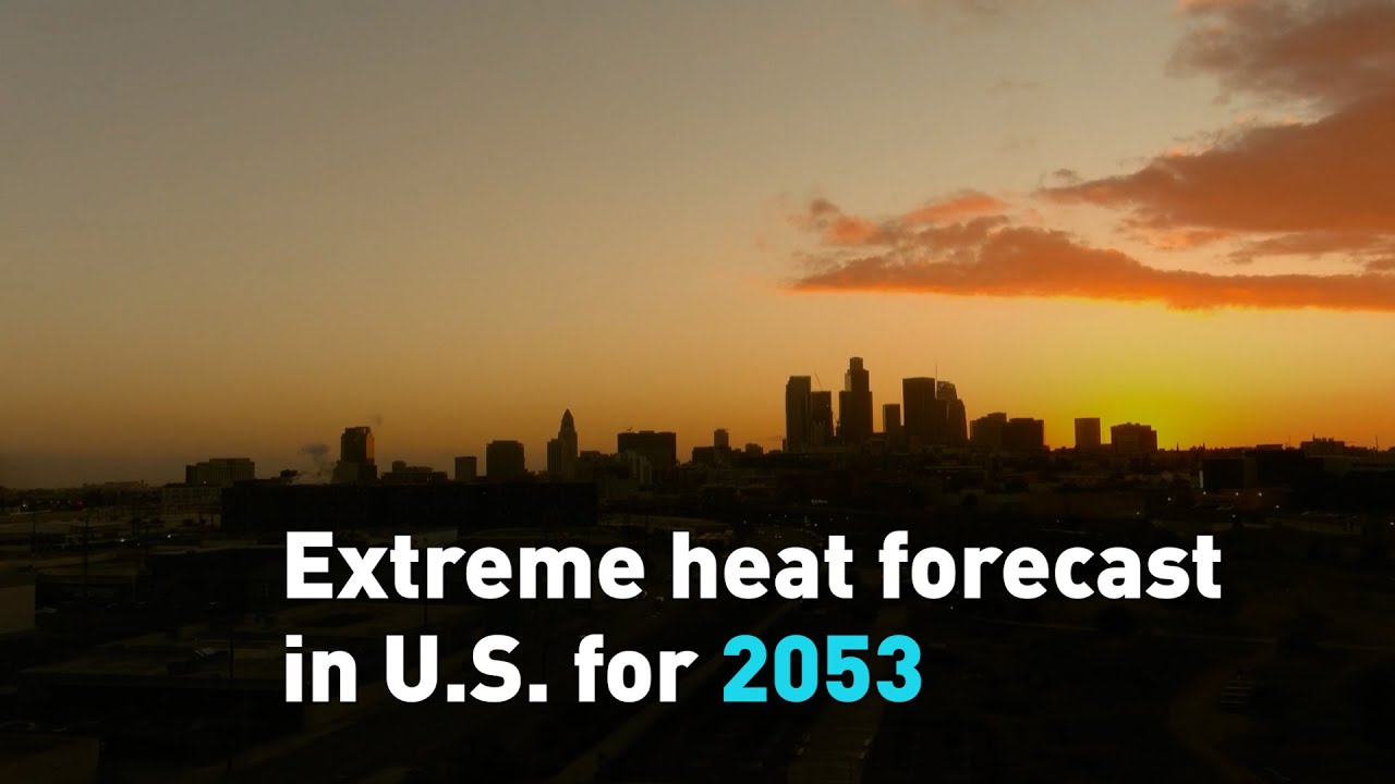 Extreme Heat forecast in U.S. for 2053 - YouTube