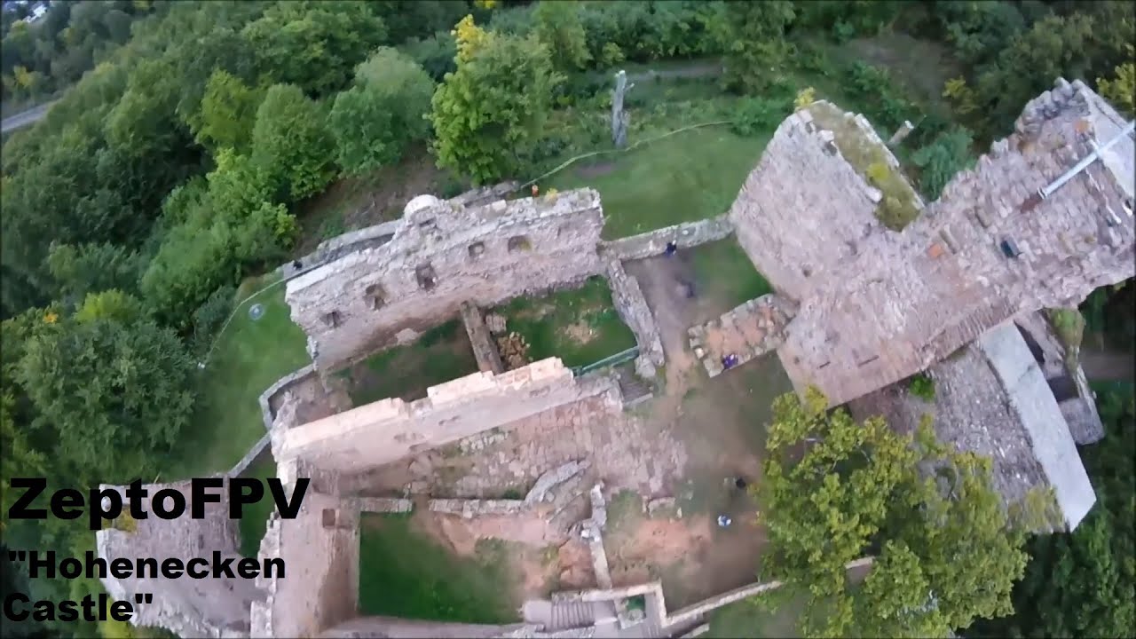 Hohenecken Castle aerial video - YouTube