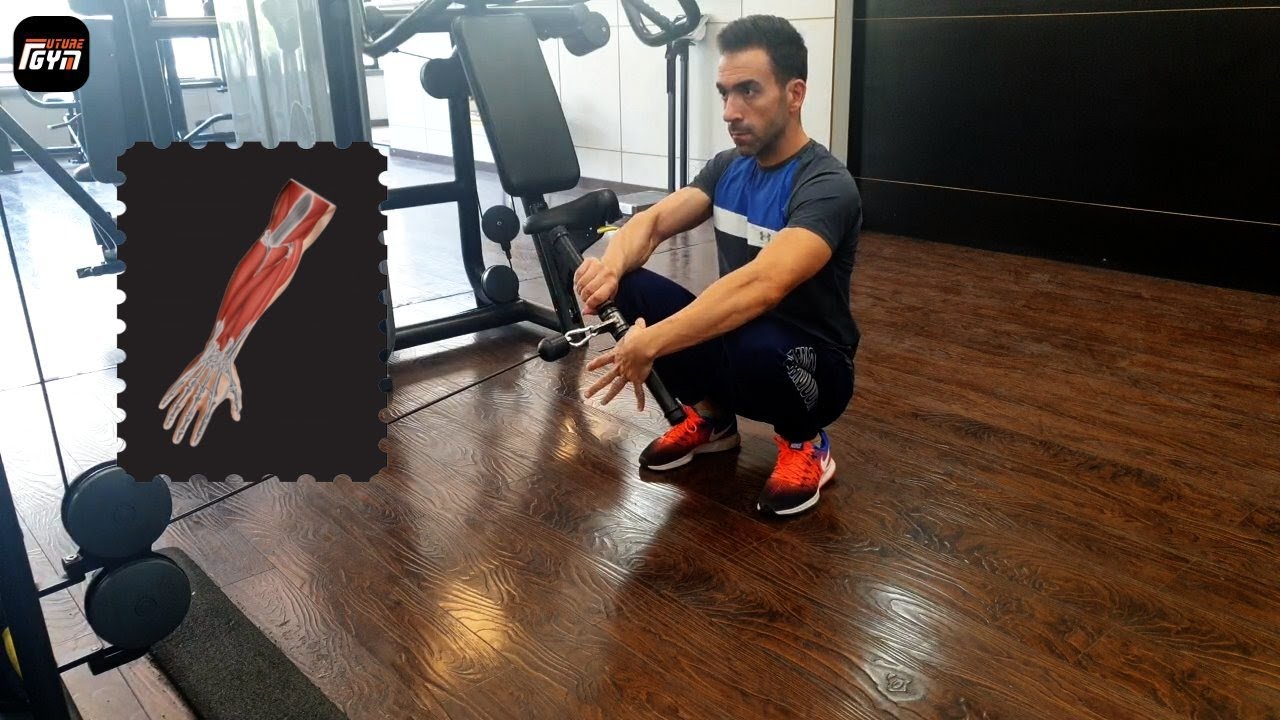 Cable Reverse Wrist curls (roller) - YouTube