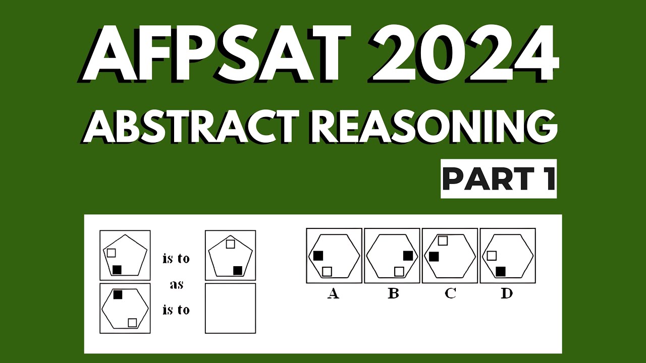 AFPSAT 2024 | Abstract Reasoning Part 1 - YouTube