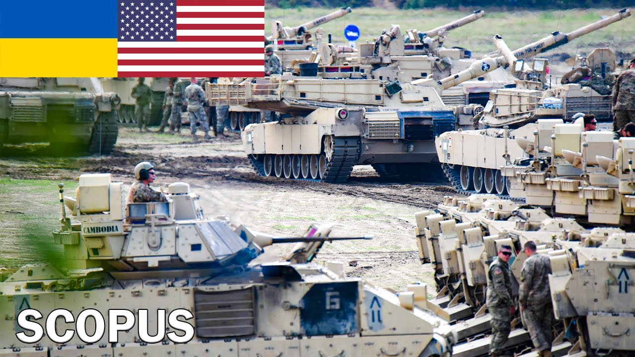 US-Russia Tension: 650 US-made Abrams Tanks seen in Ukraine - YouTube
