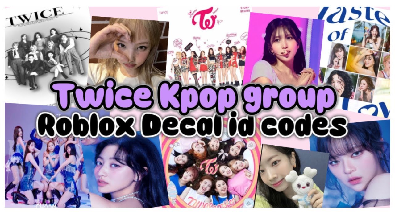 🎀 TWICE Kpop Group Decal/Picture id codes♡||Roblox|| Faiyes codes - YouTube