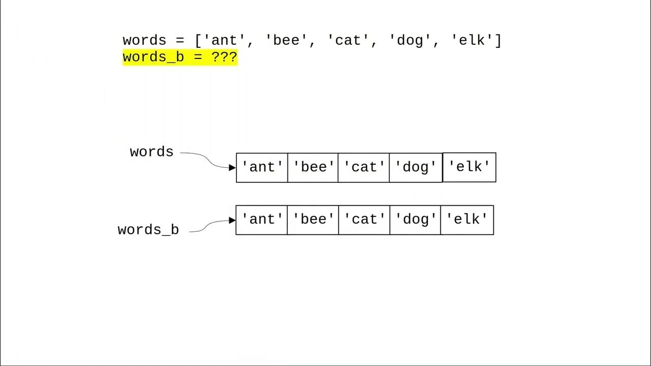 Chapter 9: List Aliasing - YouTube