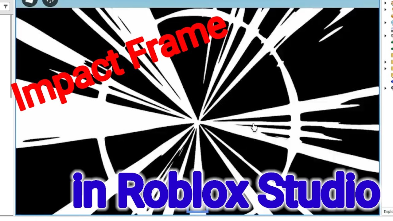How to make impact frame in Roblox Studio - YouTube