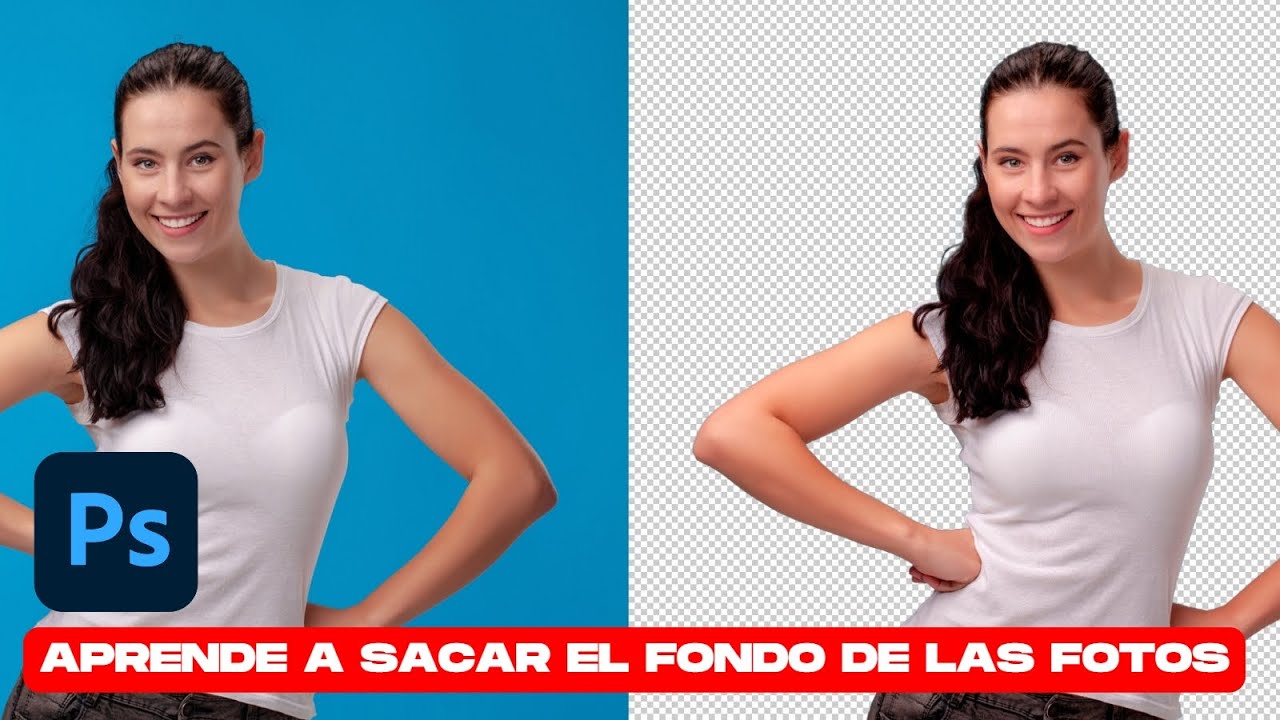 Aprende a sacar el fondo de las imágenes con Adobe Photoshop - YouTube
