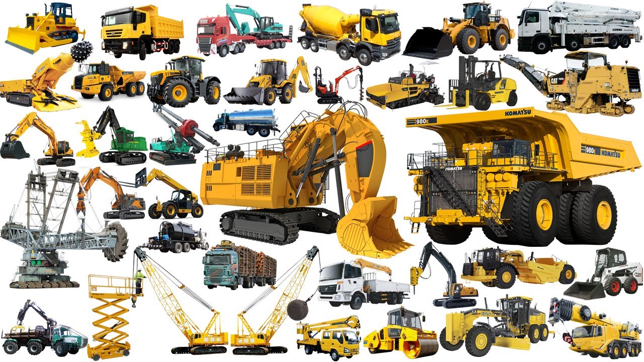 Dump Truck, Excavator, Loader, Tractor, Backhoe, Bulldozer | Learn ...