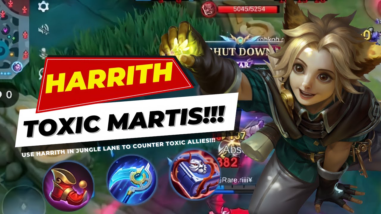 HARRITH JUNGLER| Counters Toxic Ally Martis and Ganking Enemies| JAKE ...