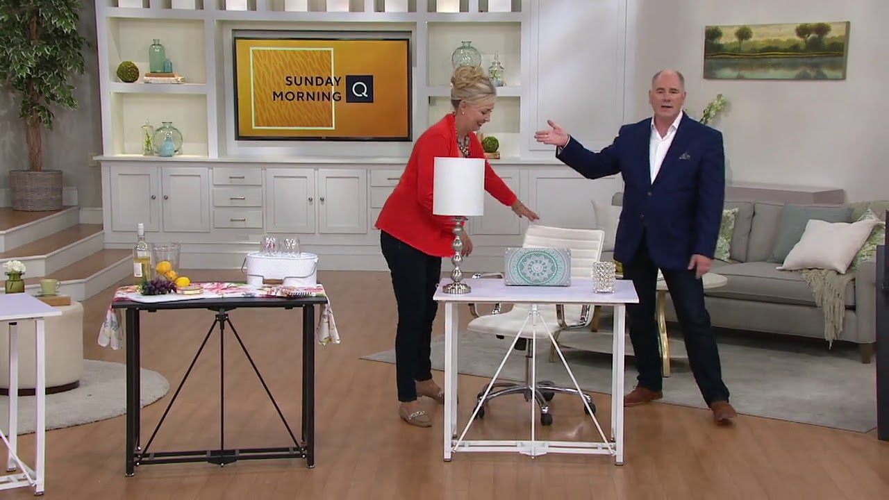 Pop-It Foldable Multipurpose Desk on QVC - YouTube