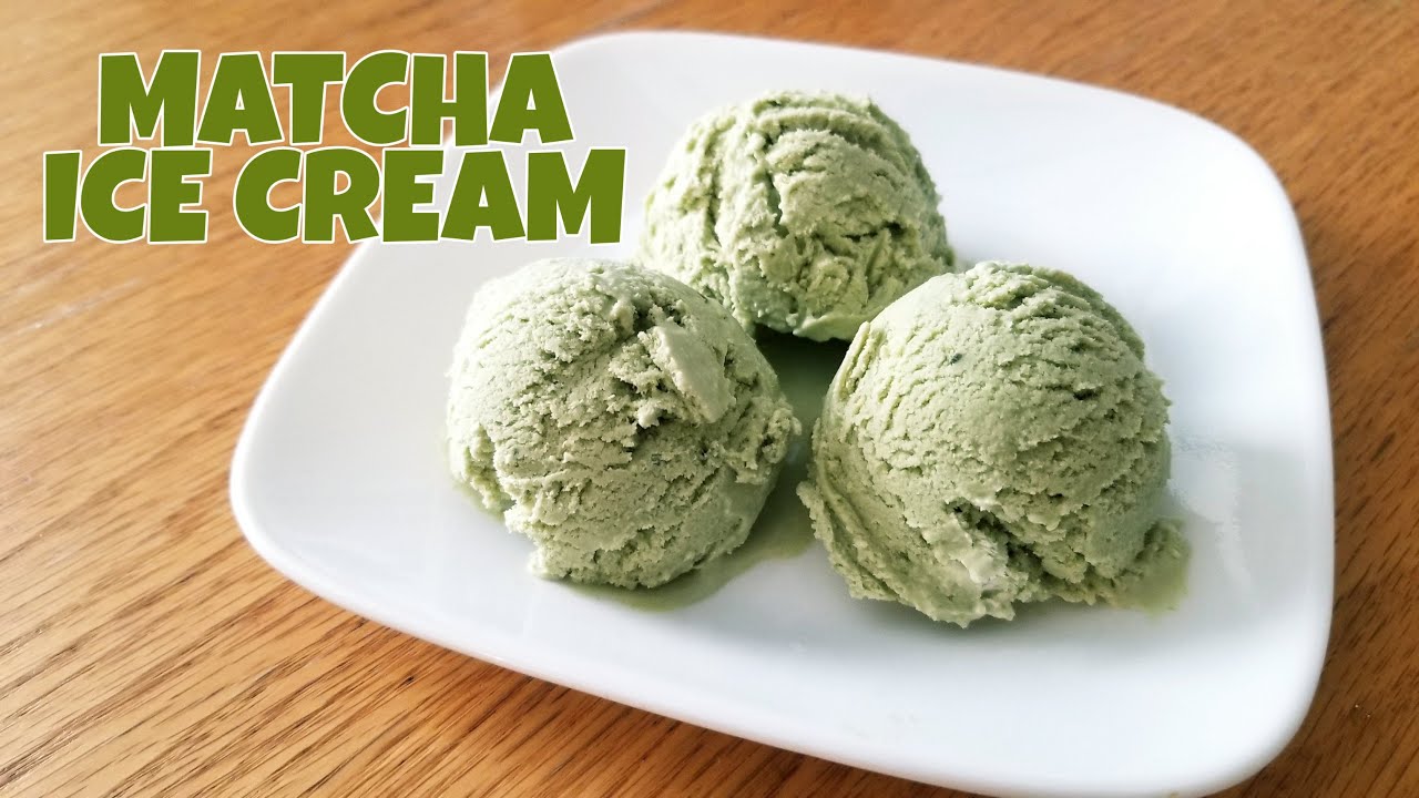 Easy Homemade Matcha Ice Cream By Mrs. E! - YouTube