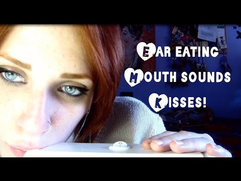 ASMR ❤ CLOSE UP! Ear Eating, MOUTH SOUNDS & Kisses!