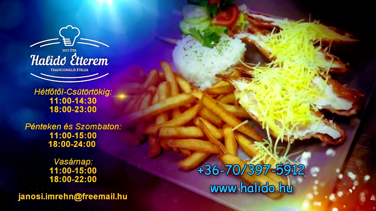 Reklám - Halidó Étterem Hajdúnánás - YouTube