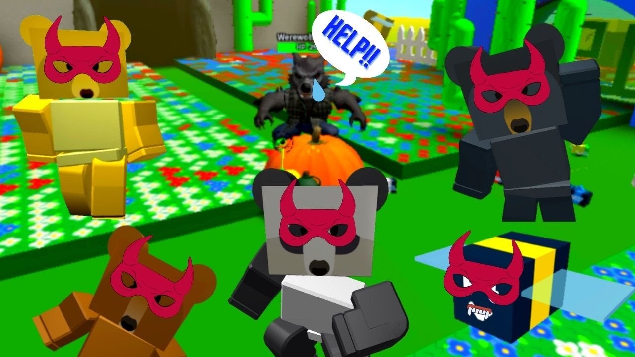 Bee Swarm Simulator As A Noob - Defeating The Werewolf - YouTube