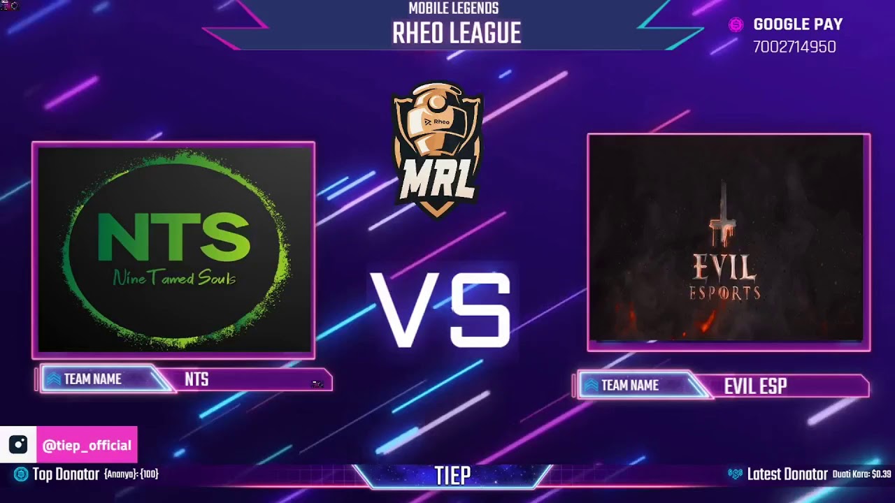 Evil eSports VS NINE TAMED SOULS (NTS) | MRL 2020 | TIEP Indian ml ...