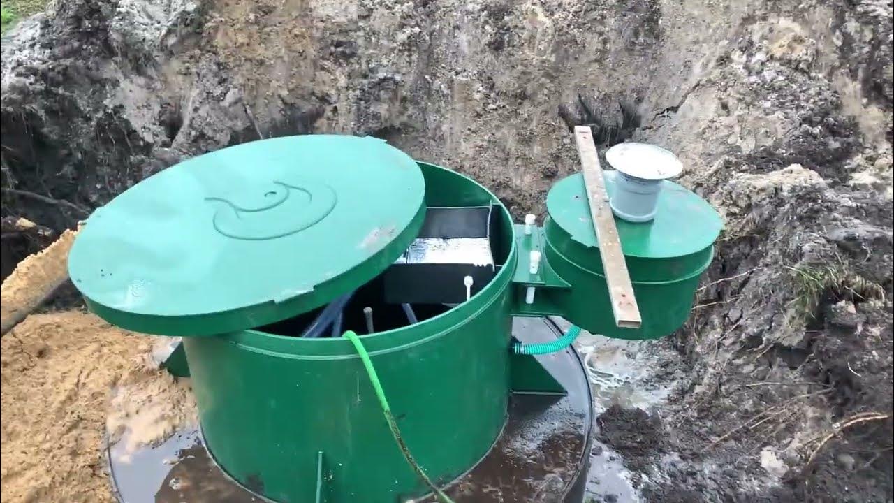 Монтаж станции биологической очистки итал био 6 на 8 человек. - YouTube