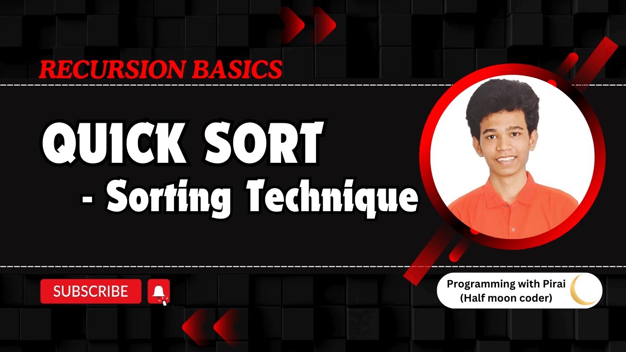Quick Sort | Recursion | Step by Step Approach + Code. - YouTube