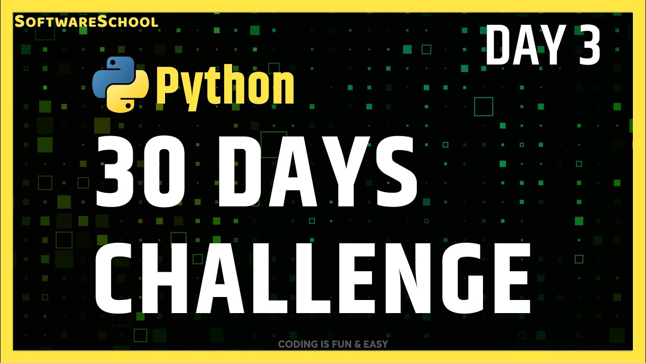 Python 30 Days Challenge: Python Variables (Day 3) | Zero to Hero in 30 Days - YouTube