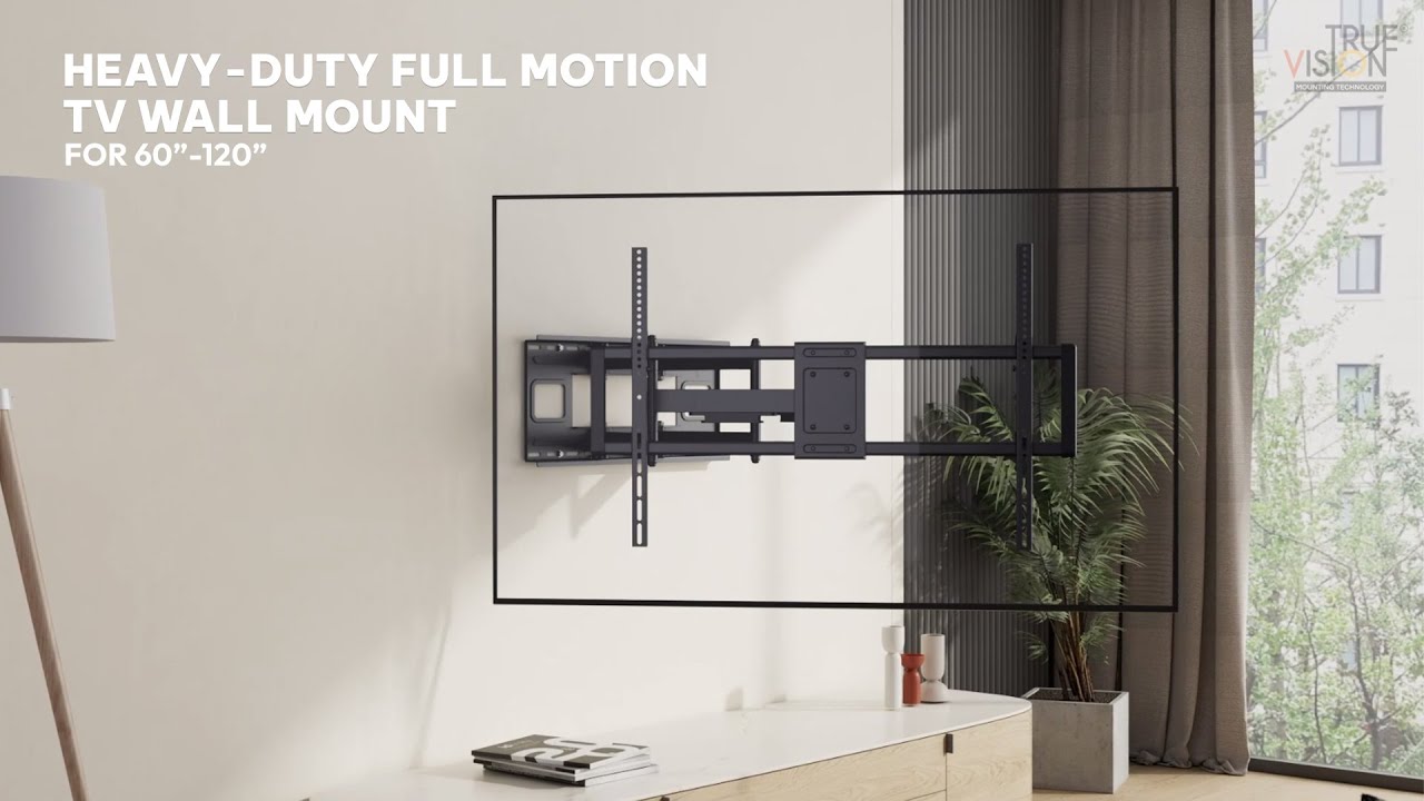 True Vision Extra Large Full Motion TV Wall Mount - YouTube