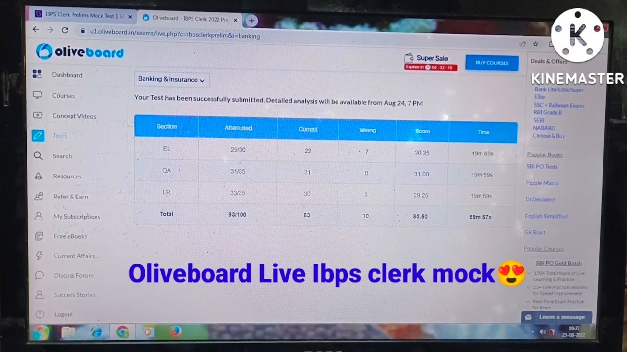 💥|| Oliveboard + Byju's || OB Live mock score +byju's free mock score # ...