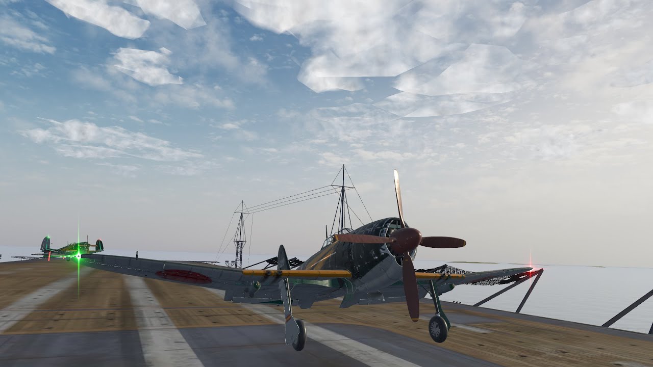 landing a ww2 Zero on a japanese carrier (mid palau vrc) - YouTube