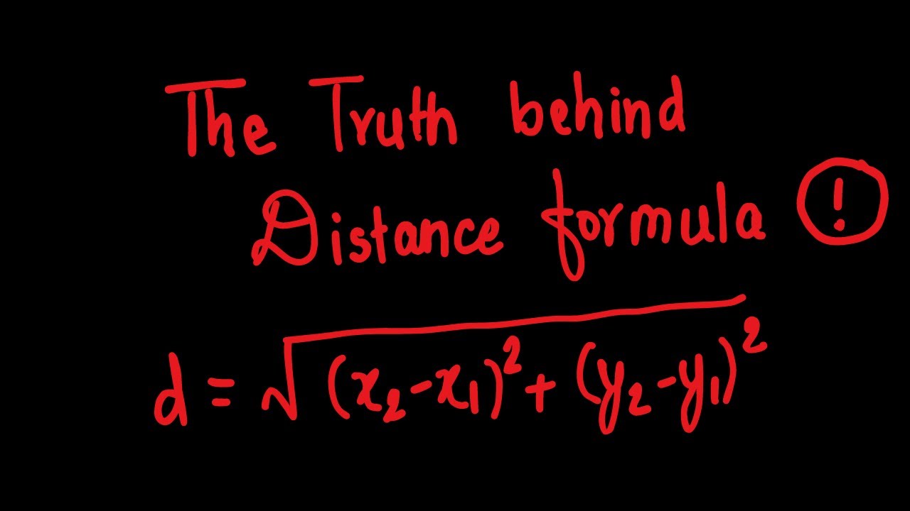 How the Distance Formula was Created! - YouTube