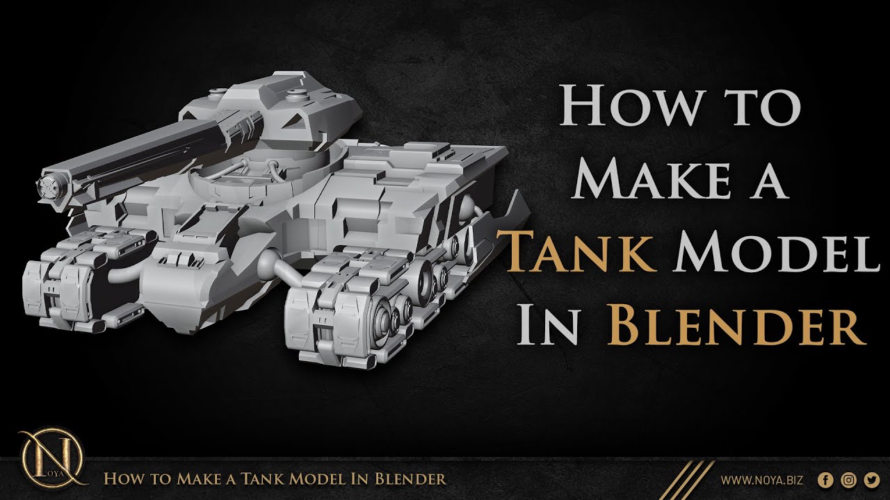How To Make A Sci fi Tank Model In Blender - YouTube