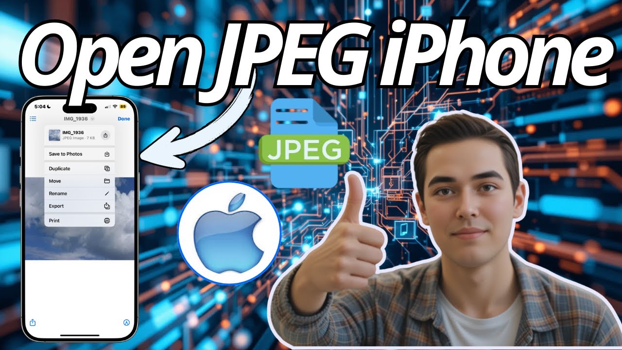 How to Open JPEG Image in iPhone - Simple Steps - YouTube