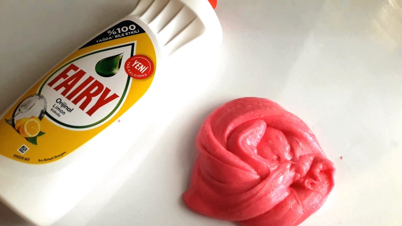 Making fluffy slime with dish soap,FAIRY İLE SLİME NASIL YAPILIR ...