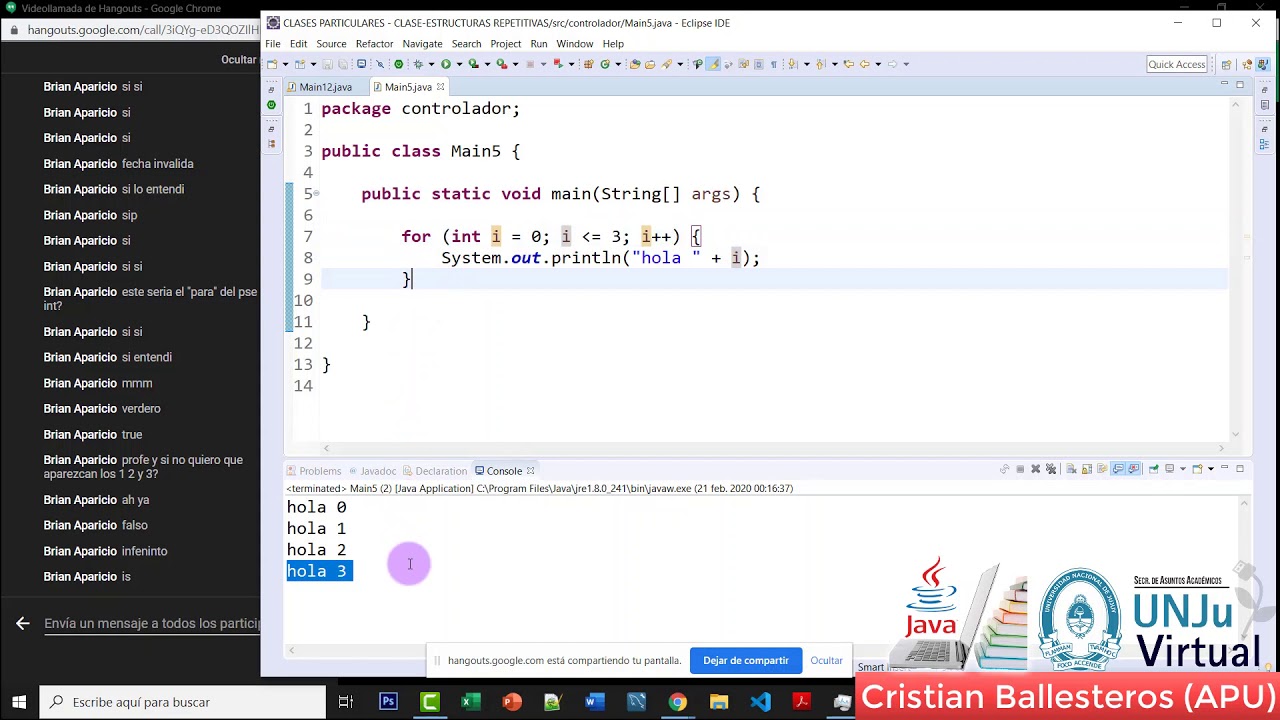 Uso de la estructura FOR + contadores + acumuladores en JAVA Clase Online PARTE 2/4 - YouTube